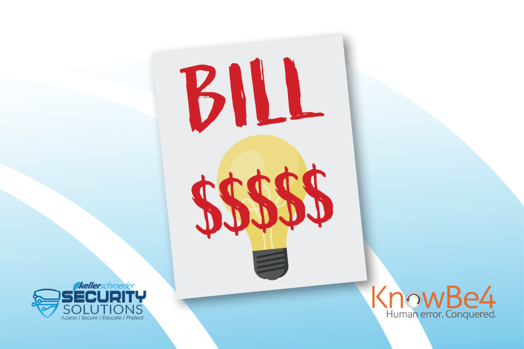 SOTW - KnowBe4 Energy Bill Scam - Website - Keller Schroeder